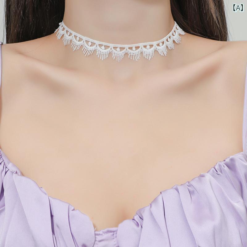 ・カテゴリ: ネックレス・スタイル: ins風・主な素材: 合金・色: ホワイト・長さ: 31cm-40cm・対象: 女性