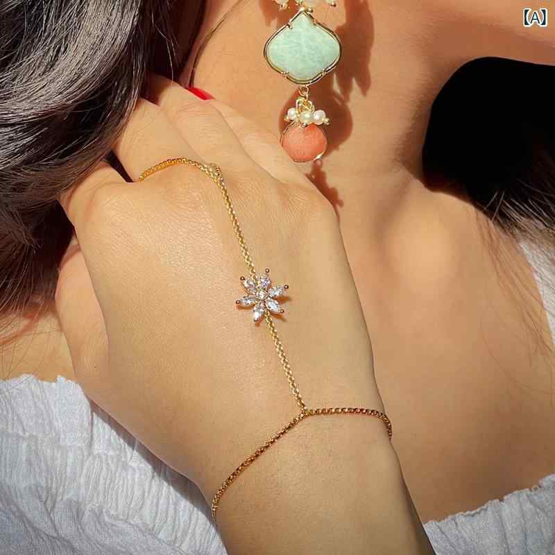 ・カテゴリ: 手飾り・スタイル: シンプル・素材: ジルコン・加工: メッキ・: 花、その他・カラー: 金色、銀色・対象: 女性・用途: 旅行記念