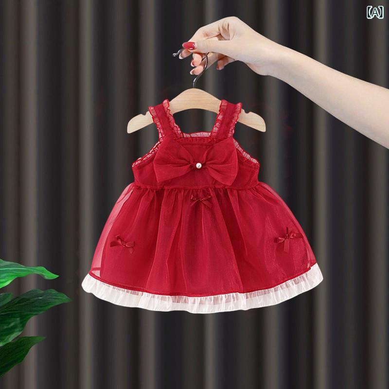 ・カテゴリ: キッズセットアップ・性別: 女性・対象年齢: 幼児（1〜3歳）・スタイル: 韓国・デザイン要素: かわいい、プリンセス、トレンド・セットアップタイプ: スカートセット・セットアップ点数: 2点セット・袖丈: 半袖・厚さ: 普通...