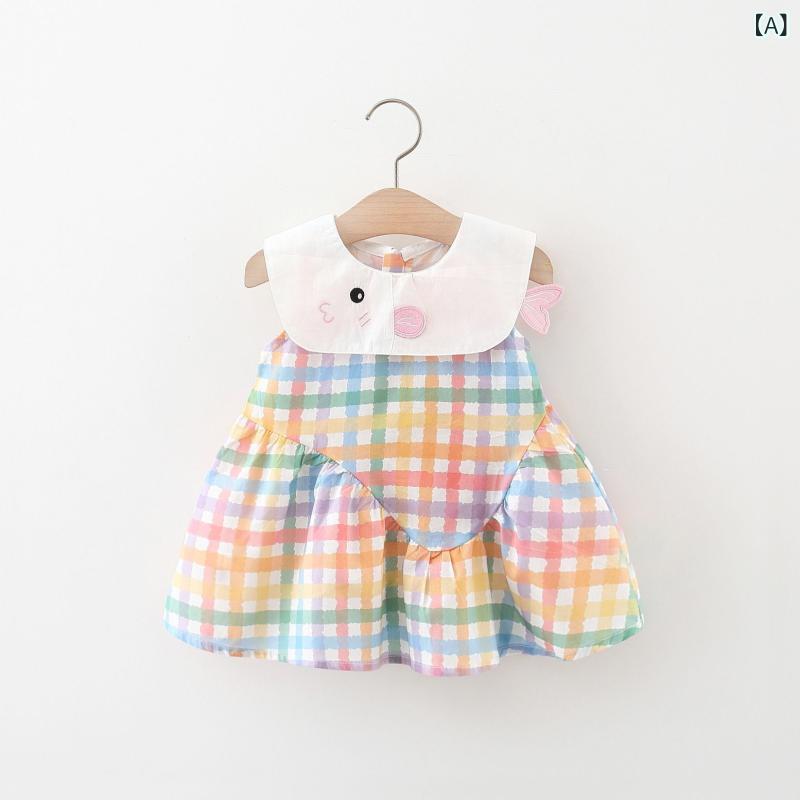 ・スタイル: 韓国・カテゴリ: ワンピース・主な素材: 綿99%・性別: 女の子・対象年齢: 乳幼児(1〜3歳)・シーズン: 夏・スカート丈: プリンセス・サイズ展開: 80cm, 90cm, 100cm, 110cm