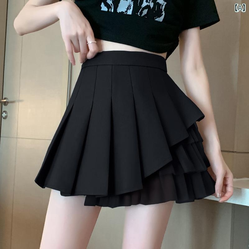 ・カテゴリ: スカート・スタイル: 原宿風・主な素材: ポリエステル90%〜95%・柄: 無地・加工: ノーアイロン加工・スカートタイプ: Aラインスカート・スカート丈: ショート丈・要素: 立体装飾・伸縮性: ややあり・カラー展開: ブラ...