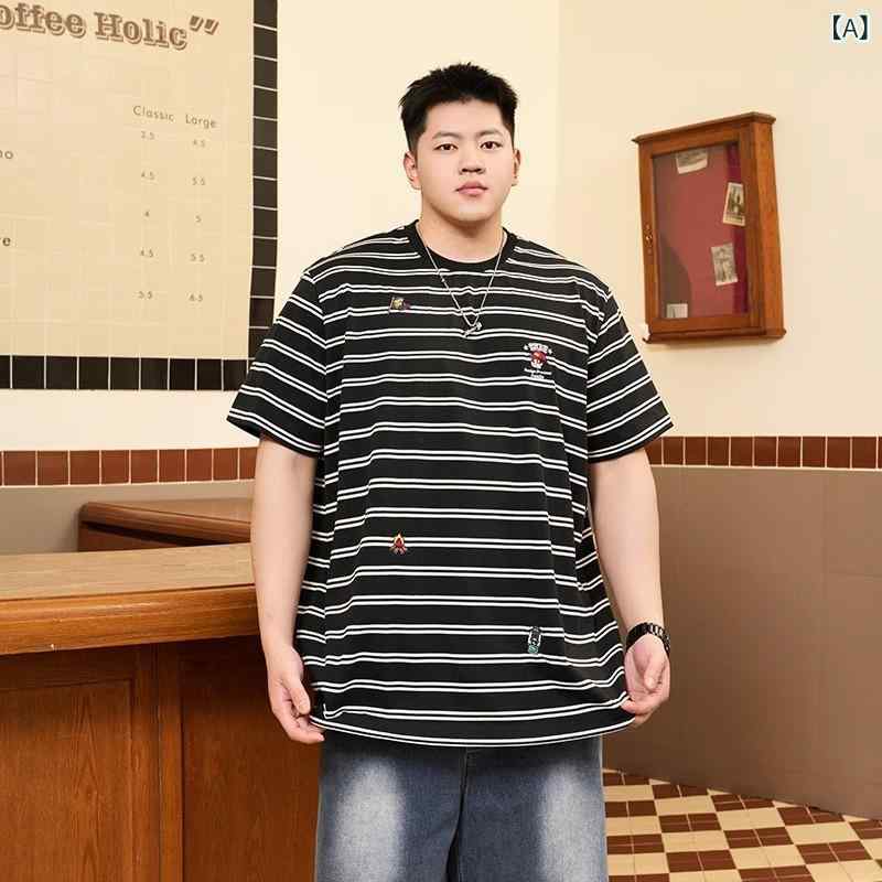 ・カテゴリ: Tシャツ・性別: メンズ・対象年齢: 成人・スタイル: カジュアル・主な素材: ポリエステル96%以上・柄: ストライプ、プリント・加工: 刺繍・ネックライン: クルーネック・袖丈: 半袖・袖タイプ: レギュラー・着脱方法: ...