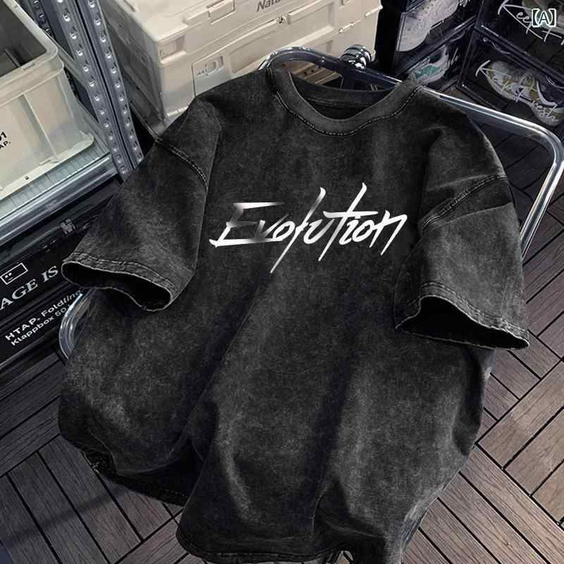 ・カテゴリ: Tシャツ・スタイル: アメリカンヴィンテージ風・主な素材: 綿96%以上・ネックライン: クルーネック・袖丈: 半袖・袖タイプ: ドロップショルダー・柄: ロゴ・デザイン: プルオーバー・加工: プリント・シルエット: ルーズ...