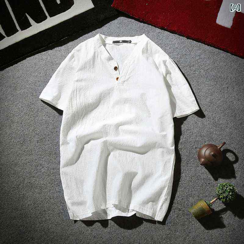 ・カテゴリ: 半袖Tシャツ・スタイル: カジュアル・主な素材: 綿混紡（ポリエステル20%）・柄: 無地・シルエット: スリムフィット・対象: ティーン・対象年齢層: 24〜35歳・ネックライン: スタンドカラー・袖丈: 半袖・厚み: 標準...