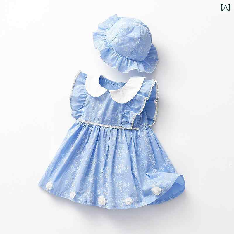 ・スタイル: プリンセス・カテゴリ: ワンピースクラス・主な素材: 綿・性別: 女の子・対象年齢: 幼児 (1～3歳、身長80～100cm)・柄: 花柄・生地加工: 柔軟加工・シーズン: 夏・商品画像: モデルなし実写・袖丈: ノースリーブ...