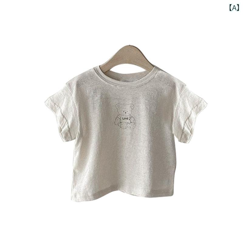 ・カテゴリ: キッズTシャツ・性別: ユニセックス・スタイル: 韓国・主な素材: 綿65%・生地加工: 柔軟処理・ネックライン: クルーネック・袖丈: 半袖・フード: なし・柄: カートゥーン・要素: ロゴ・機能: 吸湿速乾・カラー展開: ...