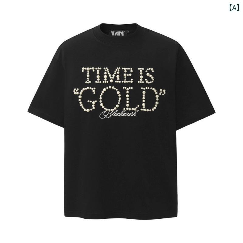 ・カテゴリ: Tシャツ・スタイル: ストリートカジュアル・主な素材: 綿・柄: レター・シルエット: ルーズフィット・タイプ: プルオーバー・ネックライン: クルーネック・袖丈: 半袖・袖タイプ: レギュラー・着用シーン: カジュアル・デザ...