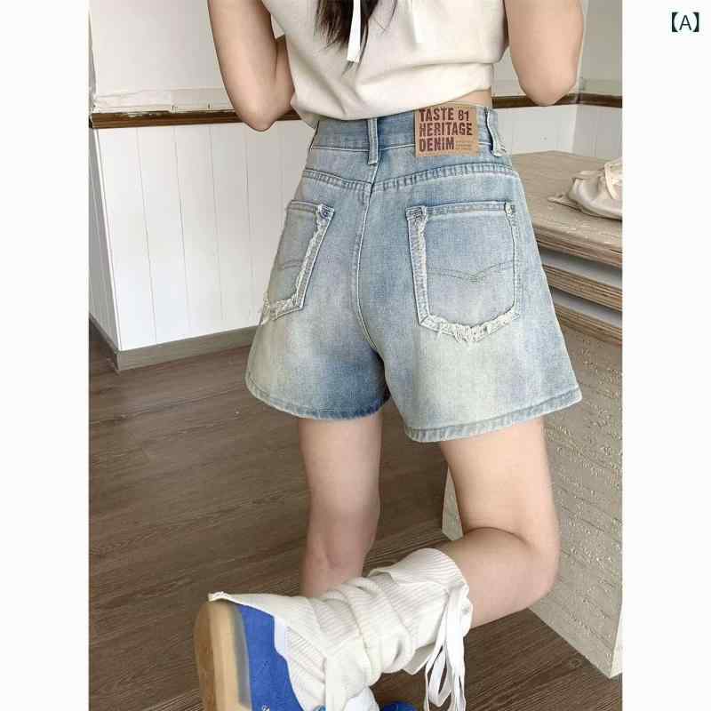 ・カテゴリ: デニムパンツ・主な素材: 綿 50%-70%、ポリエステル 30%以下・スタイル: ベーシック、レトロ、クラシック・生地: デニム・パンツ丈: ショート丈・ウエスト: ミドルウエスト・厚さ: 中程度・: ジッパー・カラー展開:...