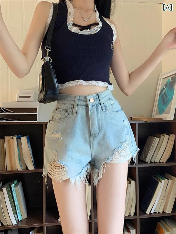 ・カテゴリ: デニムパンツ・パンツタイプ: ストレート・スタイル: カジュアル、フェミニン・主な素材: 綿、ポリエステル・丈: ショート丈・ウエスト: ハイウエスト・厚さ: 薄手・: ポケット付き・伸縮性: なし・加工: 防シワ加工・カラー...