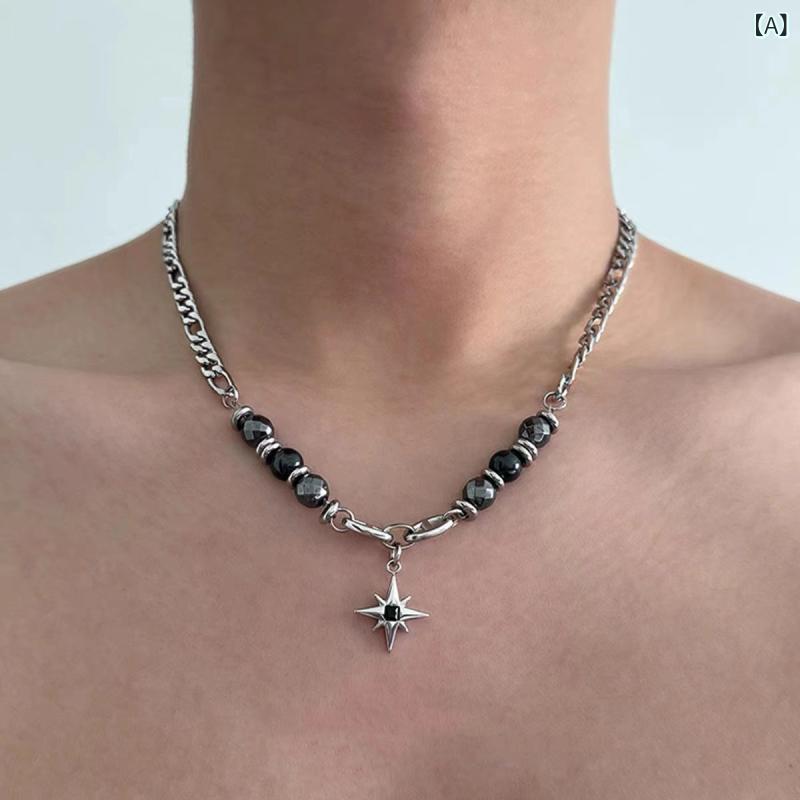 ・カテゴリ: ネックレス・スタイル: ダーク系・スタイル区分: 個性的なトレンド・対象: 男女兼用・主な素材: チタン鋼・ペンダント素材: 合金・加工方法: 電鍍・: 幾何学模様・流行要素: 六芒星・チェーンの種類: 通常チェーン・長さ: ...