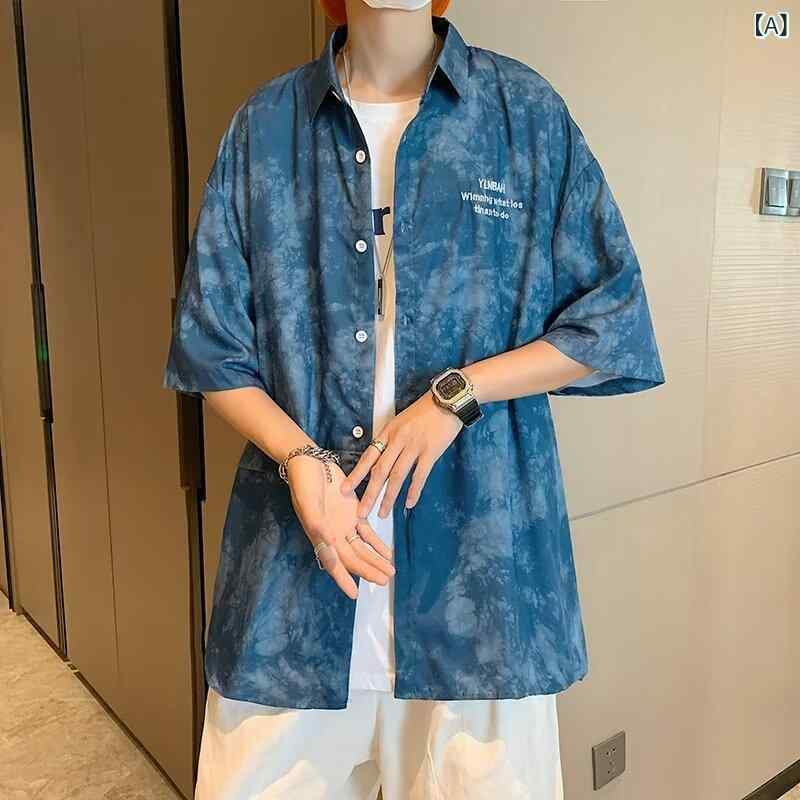 ・カテゴリ: シャツ・生地: デニム・機能: 通気性、防汚、吸湿速乾・生地番手: 30番手・スタイル: 香港スタイル・タイプ: カーディガン・シルエット: ルーズフィット・ネックライン: 襟付き・袖丈: 半袖・柄: 小花柄・厚さ: 普通・デ...