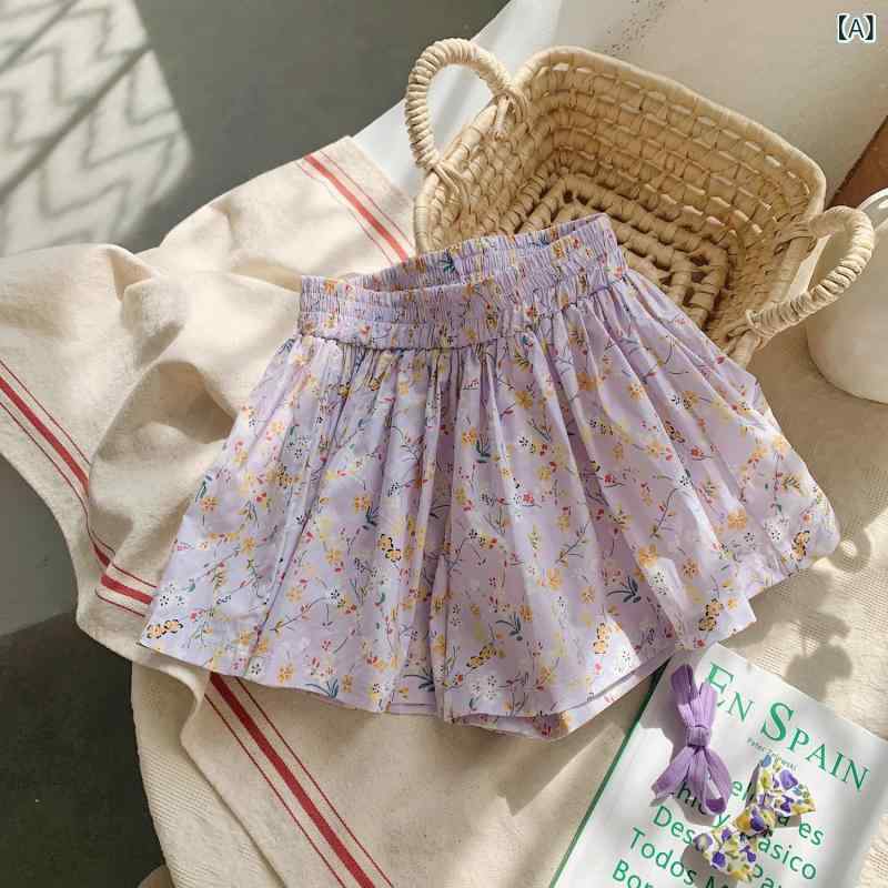 ・カテゴリ: キッズパンツ・スタイル: 韓国・主な素材: ポリエステル90%・丈: ショート・対象: 女の子・対象年齢: 3〜8歳・タイプ: スカパン・加工: 柔軟加工・柄: 花柄・デザイン要素: かわいい、プリント、プリンセス・ウエスト:...