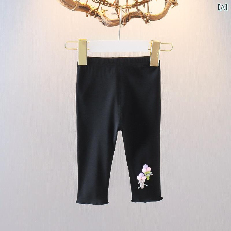・カテゴリ: キッズパンツ・タイプ: カジュアルパンツ・スタイル: カジュアル・主な素材: 綿96.2%・柄: 無地・股下: 七分丈・ウエスト: ミドルウエスト・開閉部: ゴムウエスト・開閉: 前開き・対象性別: 女の子・対象年齢: 1〜3...