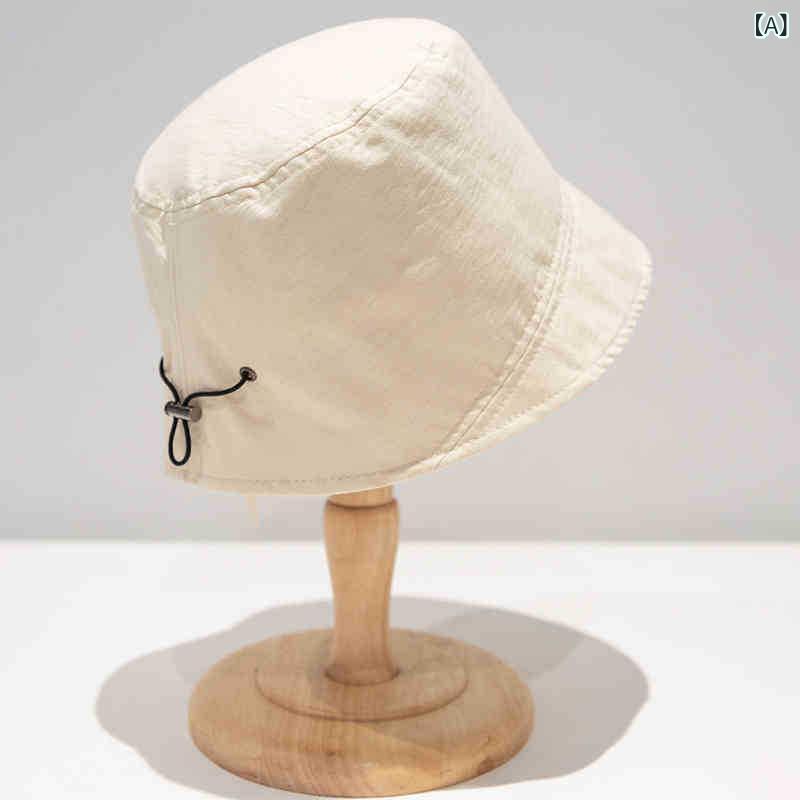 ・カテゴリ: バケットハット・帽子の形: フラットトップ・つばの長さ: 短め・カラー展開: オフホワイト、カーキ、ホワイト、ブラック、グレー、ブリックレッド、コーヒー・サイズ展開: 54-58cm・機能: 紫外線対策、日よけ