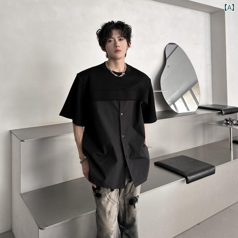 ・カテゴリ: Tシャツ・スタイル: 韓国・シルエット: ルーズフィット・: プルオーバー・ネックライン: クルーネック・袖丈: 五分袖・袖タイプ: レギュラー・厚さ: 標準・主な素材: ポリエステル混紡 (ポリエステル51～70%配合)・加...