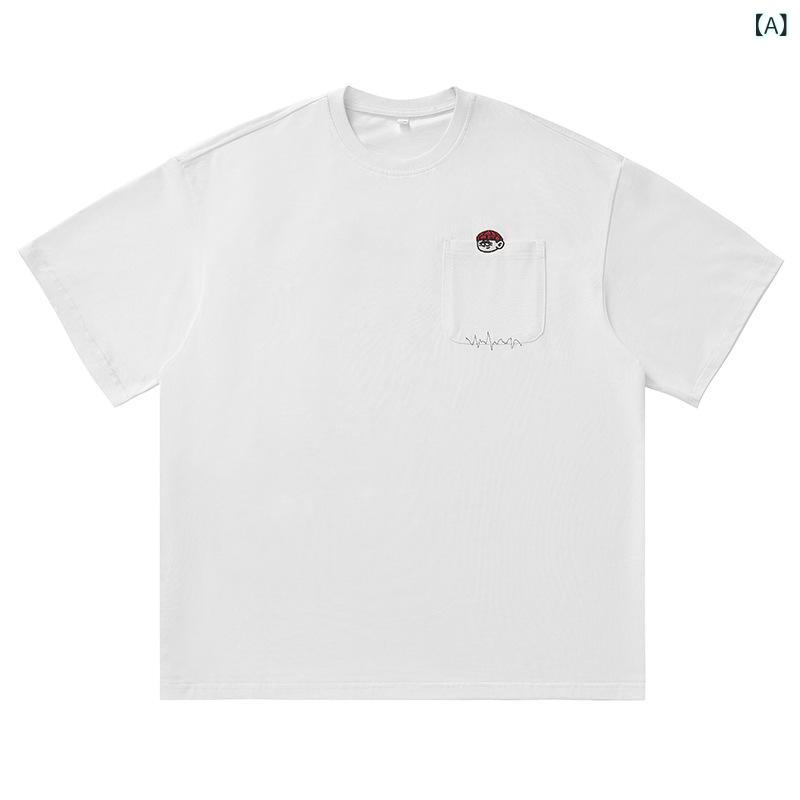 ・カテゴリ: Tシャツ・スタイル: 香港風・主な素材: 綿・柄: カートゥーン・シルエット: ルーズフィット・タイプ: プルオーバー・ネックライン: クルーネック・袖丈: 半袖・厚さ: 普通・着用シーン: カジュアル・加工: 刺繡・カラー展...