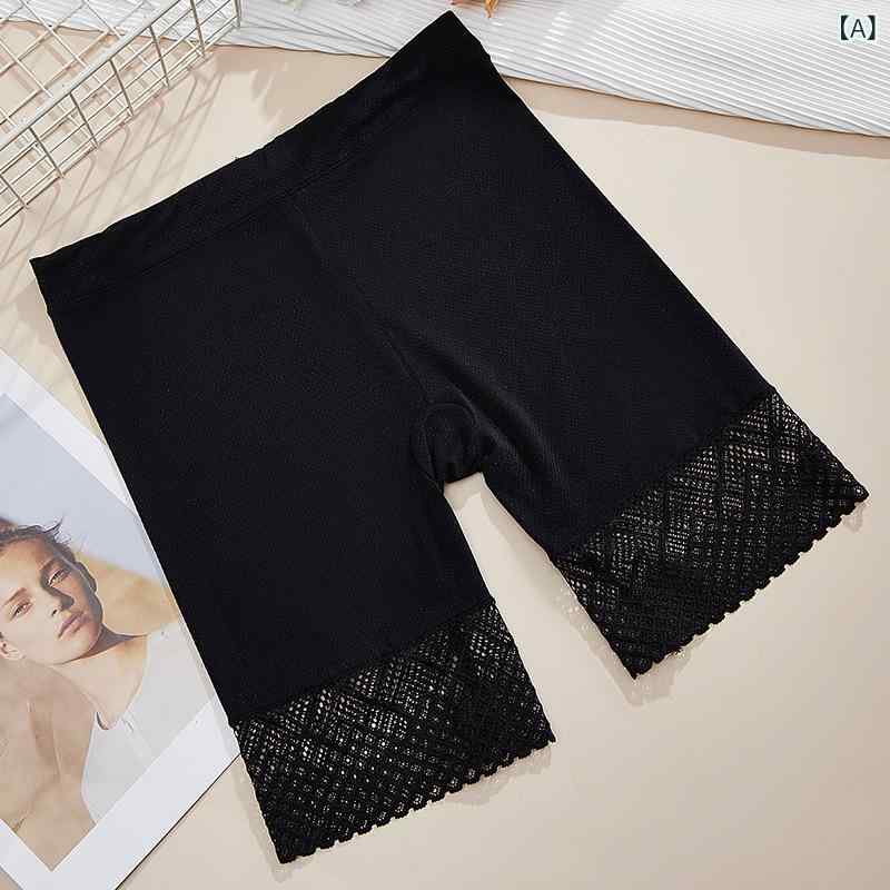 ・カテゴリ: パンツ・柄: 無地・ウエスト: 高腰・主な素材: ナイロン90%・クロッチ素材: 綿90%・カラー展開: ブラック、ベージュ、ホワイト、赤・サイズ展開: L、XL、XXL・機能: 透け防止・対象性別: 女性