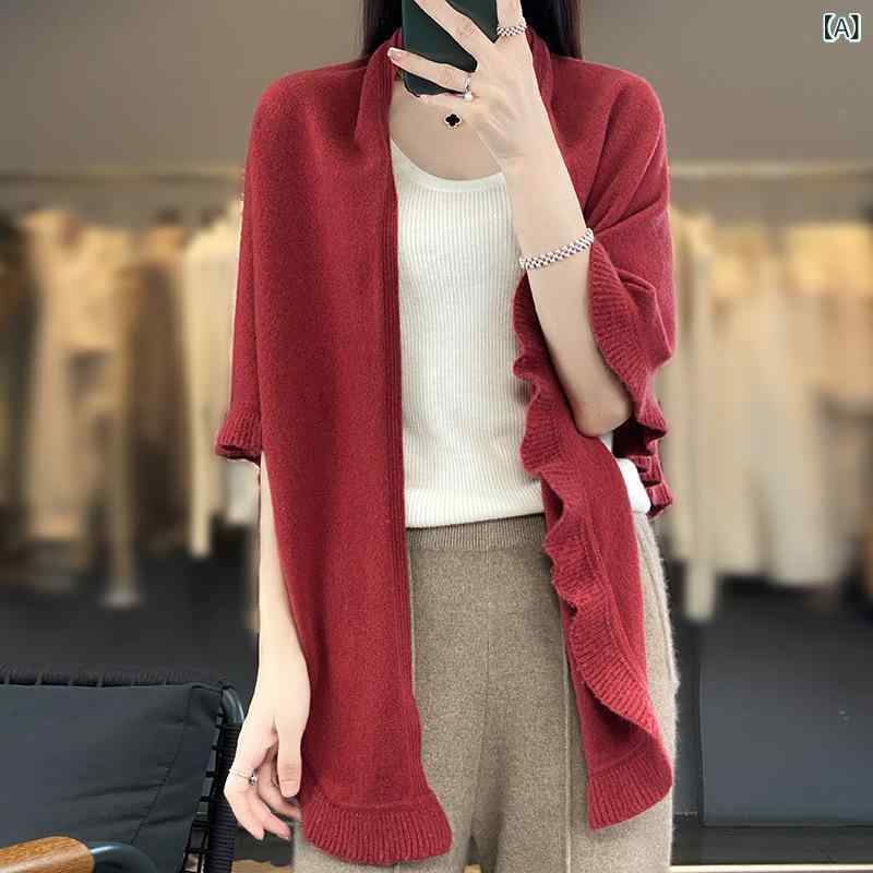 ・対象性別: 女性・主な素材: ウール96%以上・カラー展開: 金棕紅、モカ棕、墨蘭、青絨米、紫絨駝・スタイル: ファッション・長さ: 180cm・幅: 70cm・編み方: 平紋・柄: 無地・機能: 保温・加工方法: 印花・: 三角巾