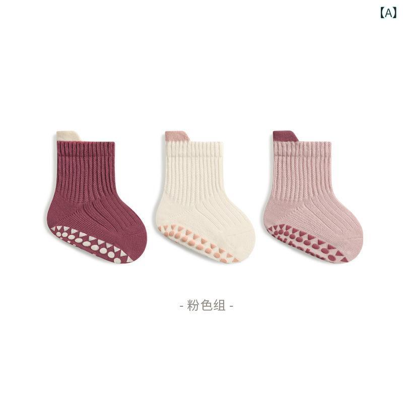 ・カテゴリ: 子供靴下・対象: 男女共用・主な素材: 綿78%・製法: 無縫製・技法: 提花・機能: 通気性・筒丈: 中筒・厚み: 中厚・柄: 無地・スタイル: スポーツ・カラー展開: ピンク、ブラウン、グリーン、ブルー・サイズ展開: S（...