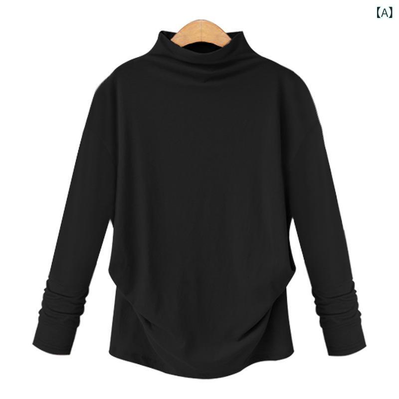 ・カテゴリ: Tシャツ・スタイル: カジュアル・主な素材: 綿95%以上、スパンデックス30%以下・柄: 無地・ネックライン: ハーフタートルネック・袖丈: 長袖・袖型: スタンダード・フィット: ルーズ・カラー展開: ブラック、ホワイト、...
