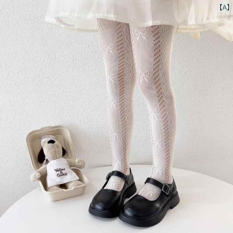・カテゴリ: 子供連パンタイツ・対象: 女の子・主な素材: ナイロン90%・機能: 通気性・タイプ: 連パン・厚さ: 超薄手・要素: 蝶結び、プリンセス・カラー展開: オフホワイト色、白色、黒・サイズ展開: S、M、L・対象年齢: 3〜8歳