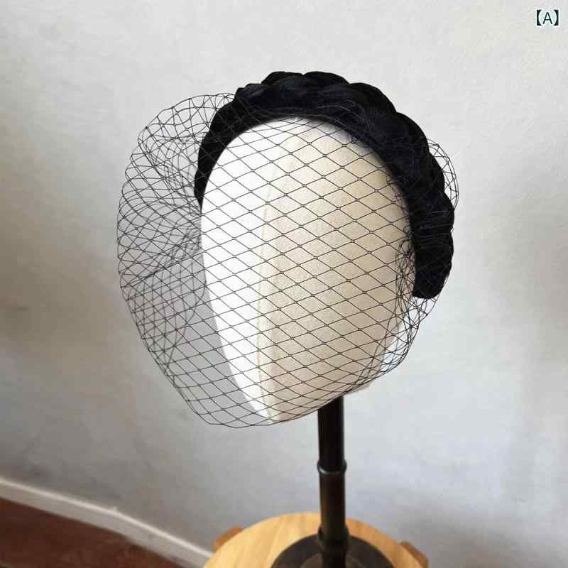 ・カテゴリ: ヘッドアクセサリー・スタイル: ランプシェード型・性別: 女性・カラー展開: ブラック、ホワイト