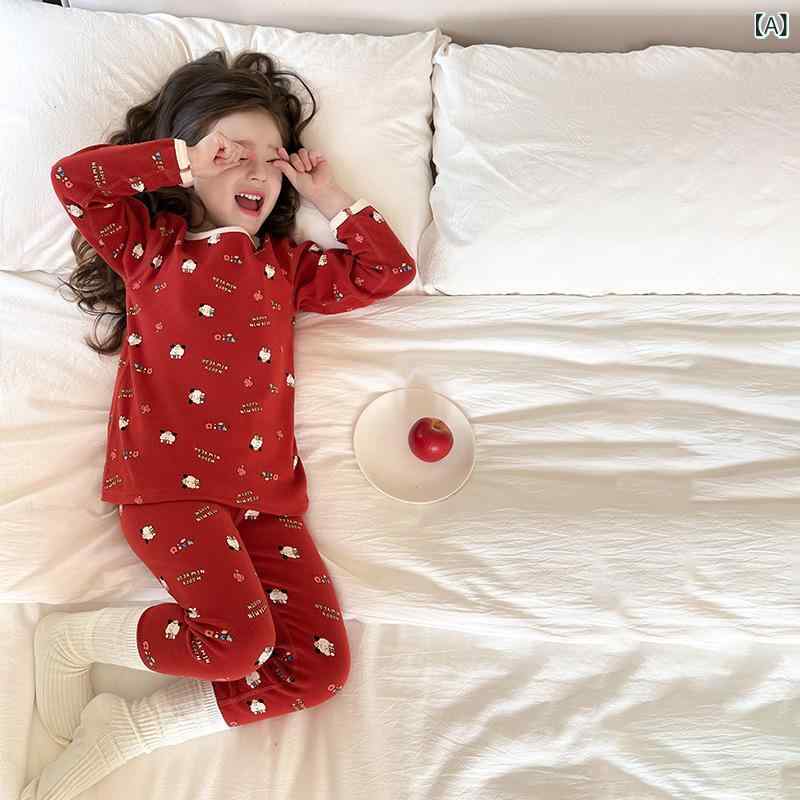 ・カテゴリ: 子供部屋着・スタイル: 韓国・主な素材: 綿95%、スパンデックス5%・柄: カートゥーン・カラー展開: 赤・厚み: 普通・機能: 保温・対象年齢: 3-8歳・サイズ展開: 80、90、100、110、120、130、140、...