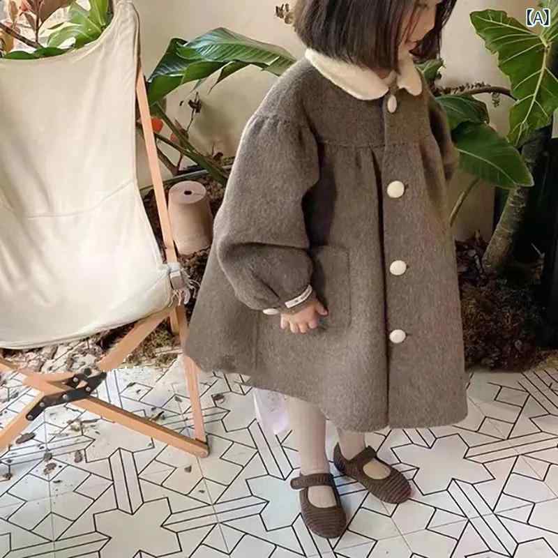 ・カテゴリ: 子供ジャケット・性別: 女子・対象年齢: 3〜8歳・対象身長: 100〜140cm・ネックライン: クルーネック・スタイル: 韓国・柄: 無地・袖丈: 長袖・主な素材: ポリエステル90%・裏地: 綿90%・留め具: シングル...