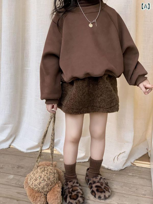・カテゴリ: 子供スウェット・スタイル: 韓国・性別: ユニセックス・対象年齢: 3~8歳・柄: 無地・厚み: 加厚・袖丈: 長袖・着用方法: プルオーバー・フード: なし・素材: 綿80~90%・加工: 柔軟・縫い目: 12~14針/3c...