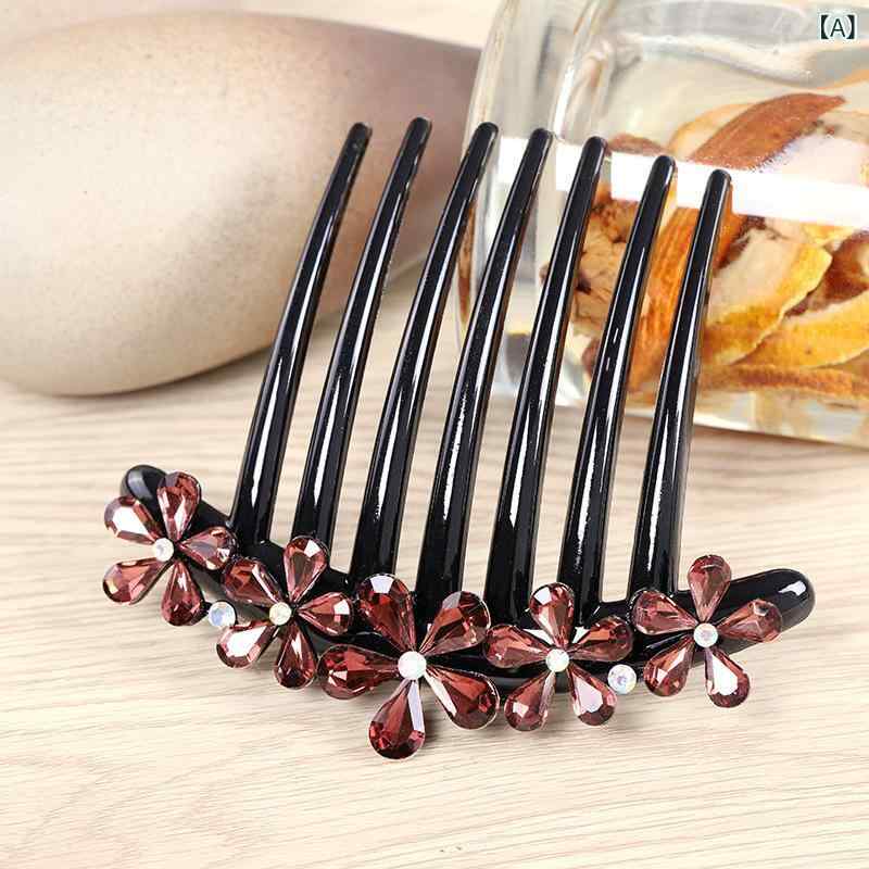 ・カテゴリ: ヘアアクセサリー・スタイル: レトロ・対象: 女性・: 花柄・素材: アクリル・クリスタル: 人工水晶・加工: 焼付塗装・カラー展開: 紫、青、シャンパン、青紫、シャンパン紫・用途: 誕生日、旅行記念、引っ越し、社員福利、ビジ...