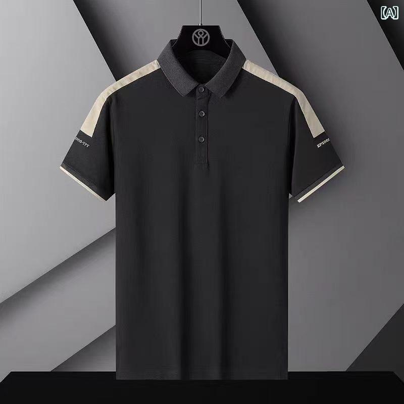 ・カテゴリ: Tシャツ・スタイル: ビジネス通勤・主な素材: ポリエステル31-50%・柄: 配色・版型: スリム・袖丈: 半袖・厚み: 薄手・素材機能: 通気性・適用シーン: 日常・カラー展開: ブラック、ホワイト、グレー、ブラウン・サイ...