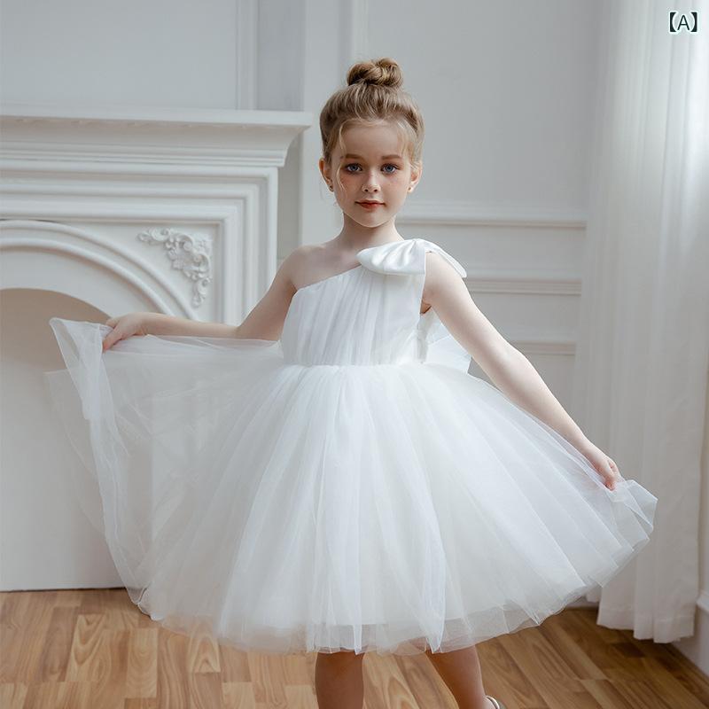 ・カテゴリ: 子供礼服・対象: 女の子・スタイル: プリンセス・ディテール: プリーツ,チュール・主素材: ポリエステル・裏地: 綿70%・カラー展開: ホワイト,ピンク・サイズ展開: 100cm,110cm,120cm,130cm,140cm
