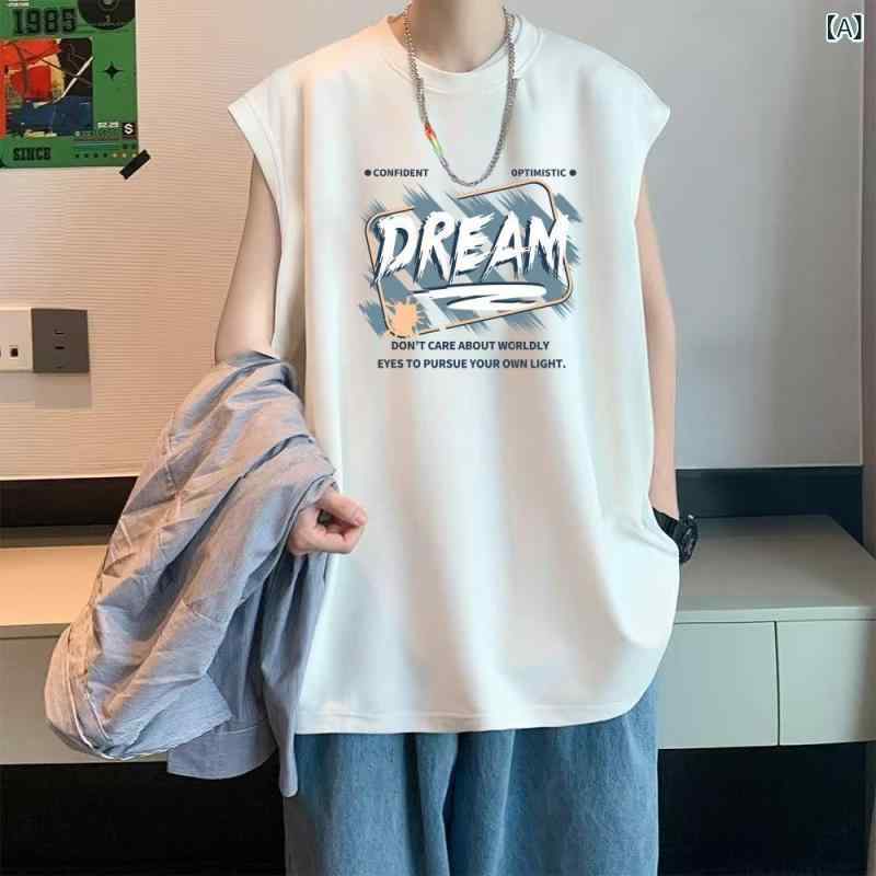 ・カテゴリ: Tシャツ、タンクトップ・スタイル: 香港風・主な素材: 再生繊維 (ポリエステル91%〜95%)・柄: レター・シルエット: ルーズフィット・適用シーン: 日常・対象: ティーンズ・加工: プリント、染め・裾: ストレートヘム...