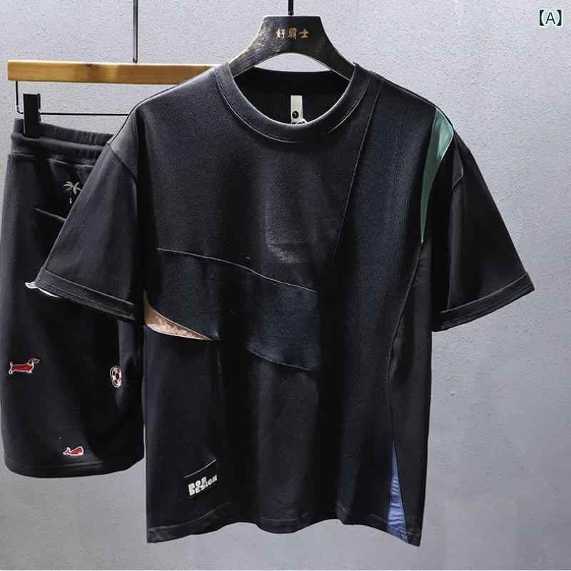 ・カテゴリ: Tシャツ・スタイル: 欧米風・タイプ: ゆるめ・主な素材: ポリエステル・ネックライン: クルーネック・袖丈: 半袖・柄: ロゴプリント・: 切り替え・加工: プリント・厚さ: 裏起毛・重さ: 400g以上・性別: メンズ・対...