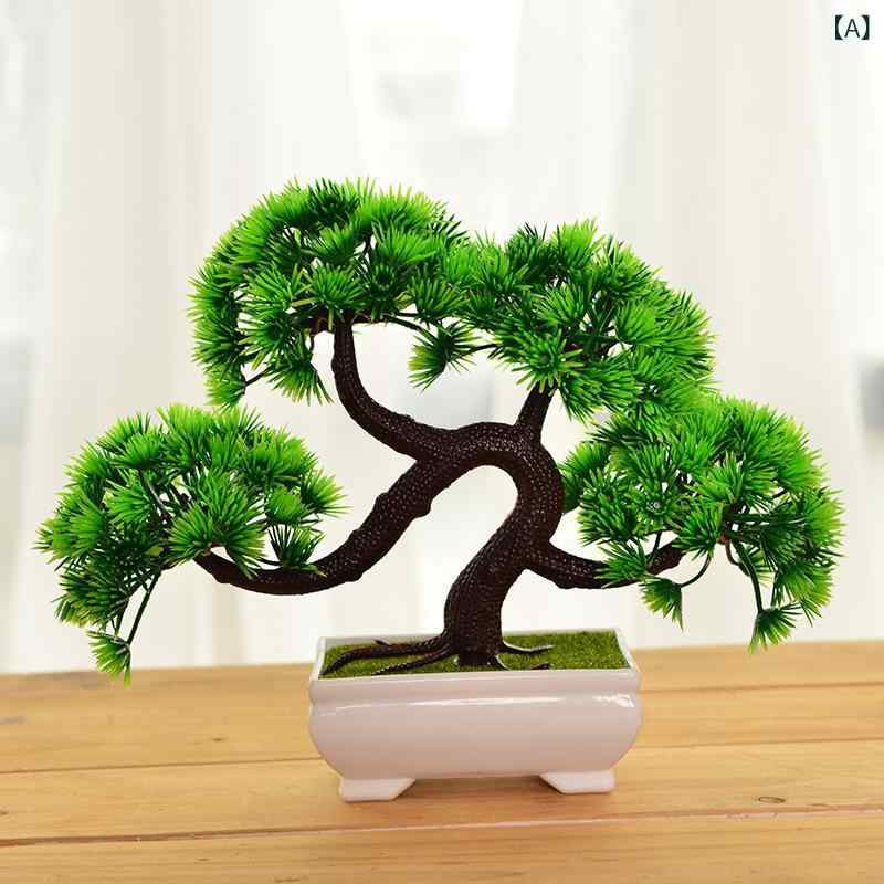 ・主な素材: 造花・製造工程: 半手動半機械・カラー展開: 迎客松グリーン、ダブルパイングリーン、長柏パイングリーン