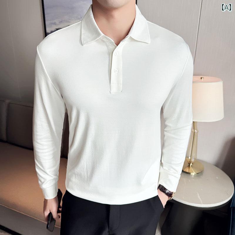 ・スタイル: 韓国・袖丈: 長袖・フィット: レギュラーフィット・柄: 無地・厚さ: 普通・主な素材: 綿混紡 (綿31～50%)・カラー展開: ホワイト、ブラック、アカ茶、ネイビー、淡いグレーグリーン、コーヒーブラウン、パールホワイト、デ...
