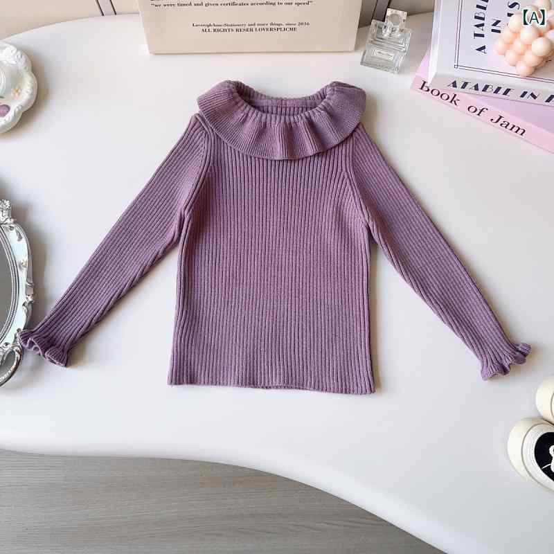 ・カテゴリ: キッズセーター・性別: 女性用・スタイル: 韓国・対象年齢: 3〜8歳・主な素材: アクリル55%・カラー展開: パープル、ブラック