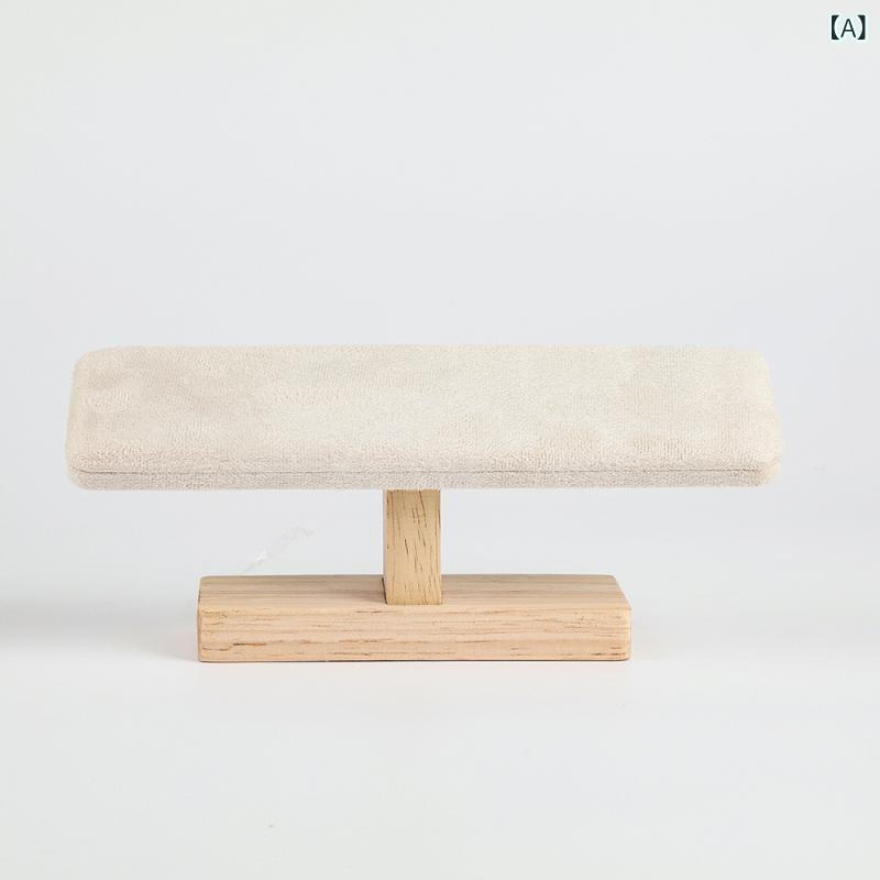 ・種類: 一体型・素材: 無垢材・形状: T型・カラー展開: オフホワイト、ダークグリーン、ピンク、グレー、ブラック・サイズ: 約19.5×6×8cm・スタイル: 北欧風・外装素材: ベルベット・加工: 継ぎ合わせ