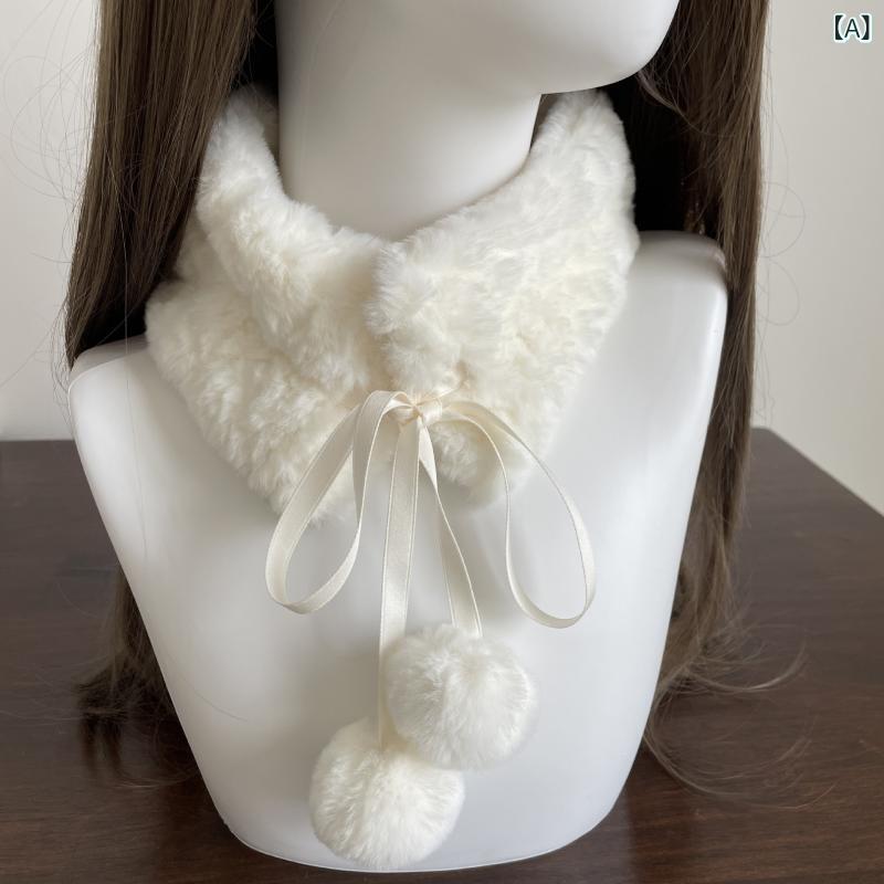・対象性別: 女性・素材: ポリエステル・スタイル: 日韓風スイート・長さ: 53.5cm・幅: 11cm・編み方: 経編み・柄: 無地・機能: 保温・: 普通丈