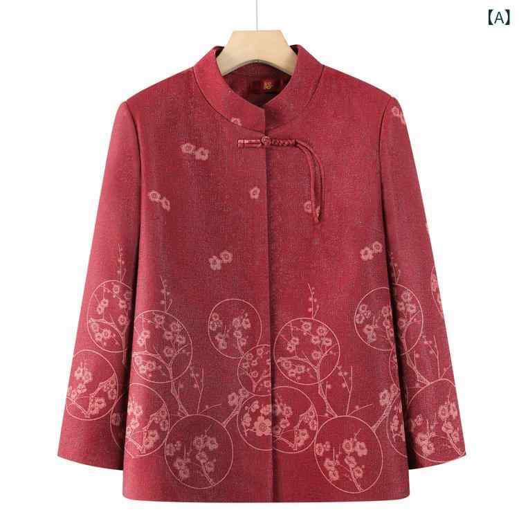 ・カラー展開: 赤、紫・サイズ展開: XL、2XL、3XL、4XL、5XL・主な素材: 綿・ポリ混・スタイル: 民族風、文艺復古・柄: 花柄・流行要素: ポケット・着丈: 普通(50cm＜着丈≤65cm)