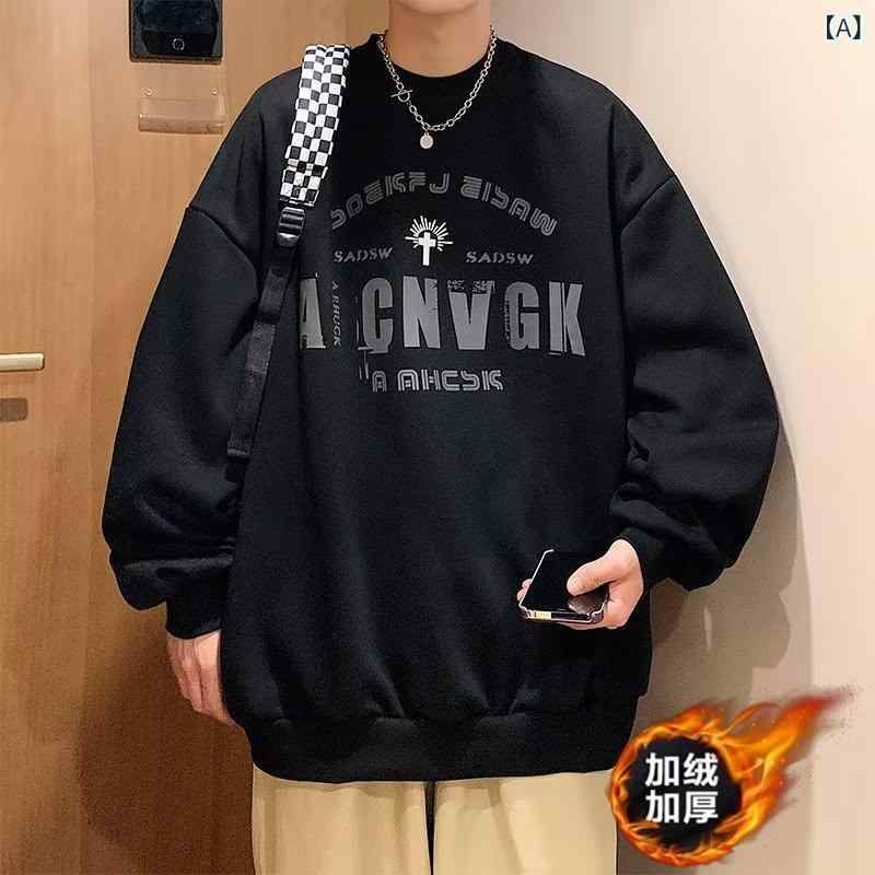 ・カテゴリ: スウェット・スタイル: アメリカンレトロ・タイプ: プルオーバー・性別: メンズ・対象: ティーン・対象年齢: 大人・主な素材: ポリエステル95%・ネックライン: クルーネック・袖丈: 長袖・袖タイプ: レギュラー・柄: 都...