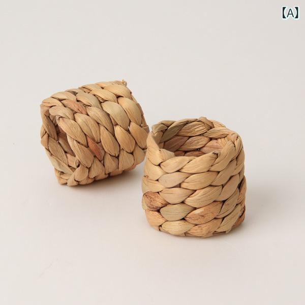 ・スタイル: 北欧・形状: 円形・主な素材: 草編み・素材詳細: 葫芦草・カラー展開: 水葫芦、蒲草镂空、蒲草、紙縄、麻縄・適用スペース: リビング、屋外、ダイニング、店舗