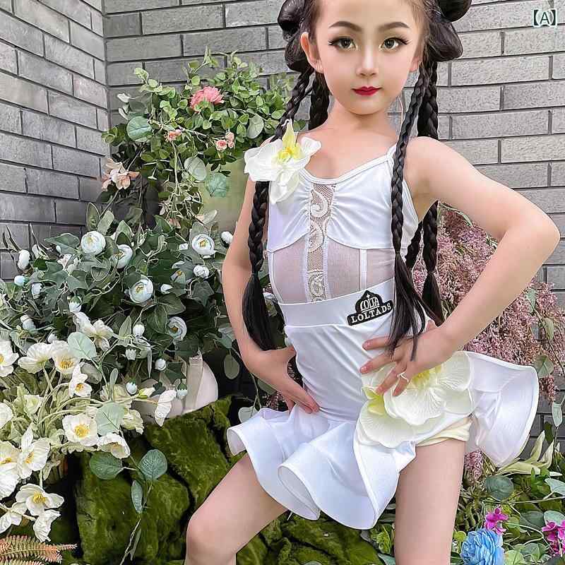 ・カテゴリ: ダンス服・対象年齢: 子供・対象性別: 女性・用途: ラテン舞・種類: 現代舞・主な素材: ナイロン82%・カラー: ホワイトフラワーレース・サイズ展開: 110、120、130、140、150、160、170