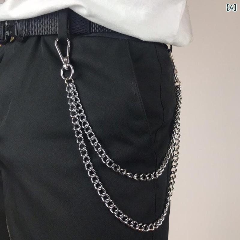 ・カテゴリ: ウエストチェーン・対象: 男女共用・年齢層: 青年・素材: 金属・スタイル: ヒップホップ・ループ数: ダブル・長さ: 60cm未満・サイズ: 115cm・留め具: ロブスタークラッチ
