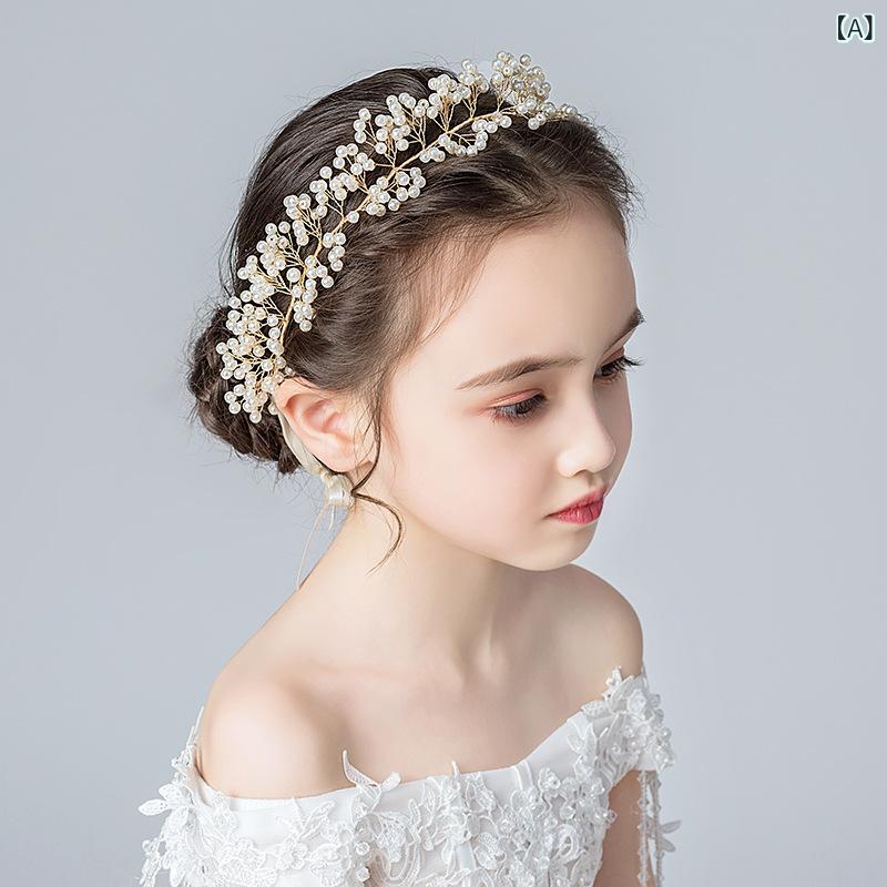 ・カテゴリ: ヘアアクセサリー・スタイル: 子供向け・スタイル: 韓国・: 花柄・素材: パール・カラー展開: ゴールド・種類: ヘアバンド、ヘッドバンド・対象年齢: 3-6歳、6-10歳、10歳以上