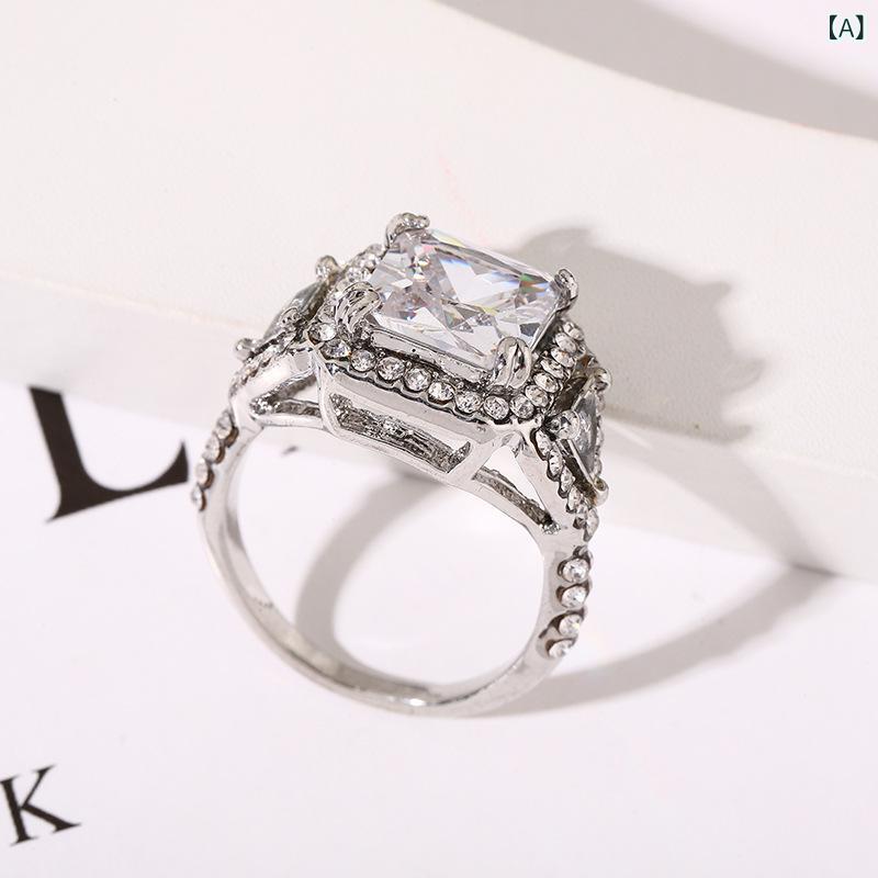 ・カテゴリ: リング、指輪・素材: 合金・デザイン: 幾何学模様・加工: 電気メッキ・対象: レディース・カラー: シルバー・サイズ展開: 6, 7, 8, 9, 10・スタイル: ライトラグジュアリー・テイスト: オフィスカジュアル