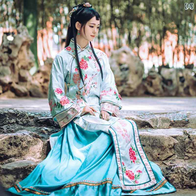 ・適用シーン: 一般舞台衣装・主な素材: 綿、ポリエステル繊維・カラー展開: 喜娘服装1, 喜娘服装2, 喜娘服装3, 喜娘服装4, 喜娘服装5, 喜娘服装6, 喜娘服装7, 喜娘服装8, 喜娘服装9, 喜娘服装10・サイズ展開: S, M...