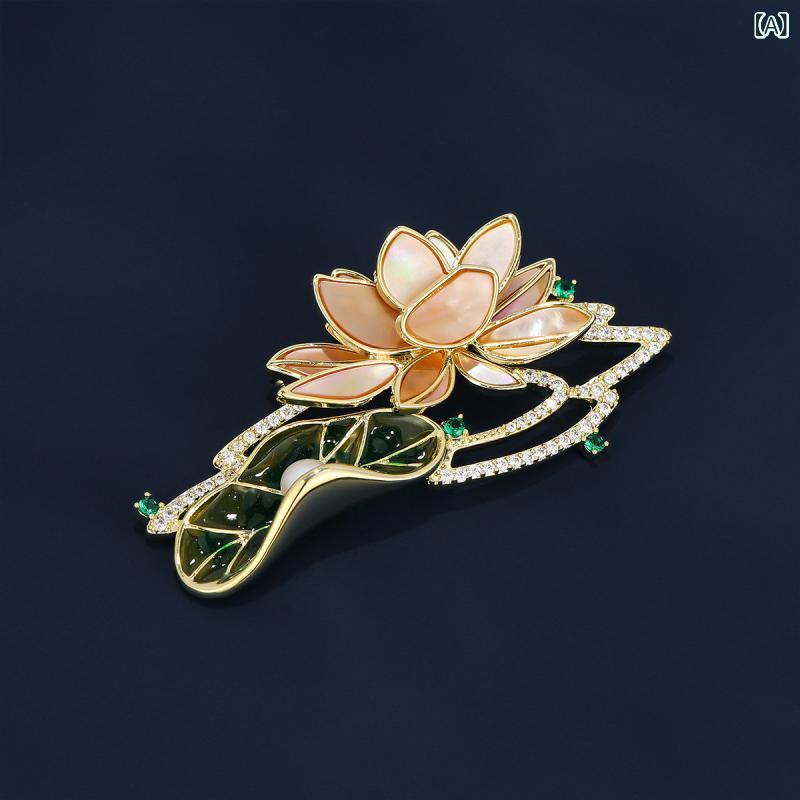 ・主な素材: 銅・柄: 花柄・デザイン: 花モチーフ・加工方法: 象嵌・装飾素材: ジルコン・トレンド要素: 花・機能: 多機能・スタイル: ライトラグジュアリー・スタイル分類: ファッション通勤・対象: ユニセックス・種類: ブローチ・ト...