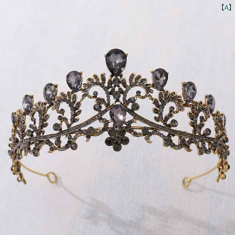 ・カテゴリ: ヘッドドレス・素材: 合金・純度: 18K金メッキ・スタイル: 欧米風・タイプ: レディース・デザイン: クラウン・加工技術: ラインストーン加工・クリスタル種類: ホワイトクリスタル・おすすめシーン: 結婚式、誕生日、各種イ...