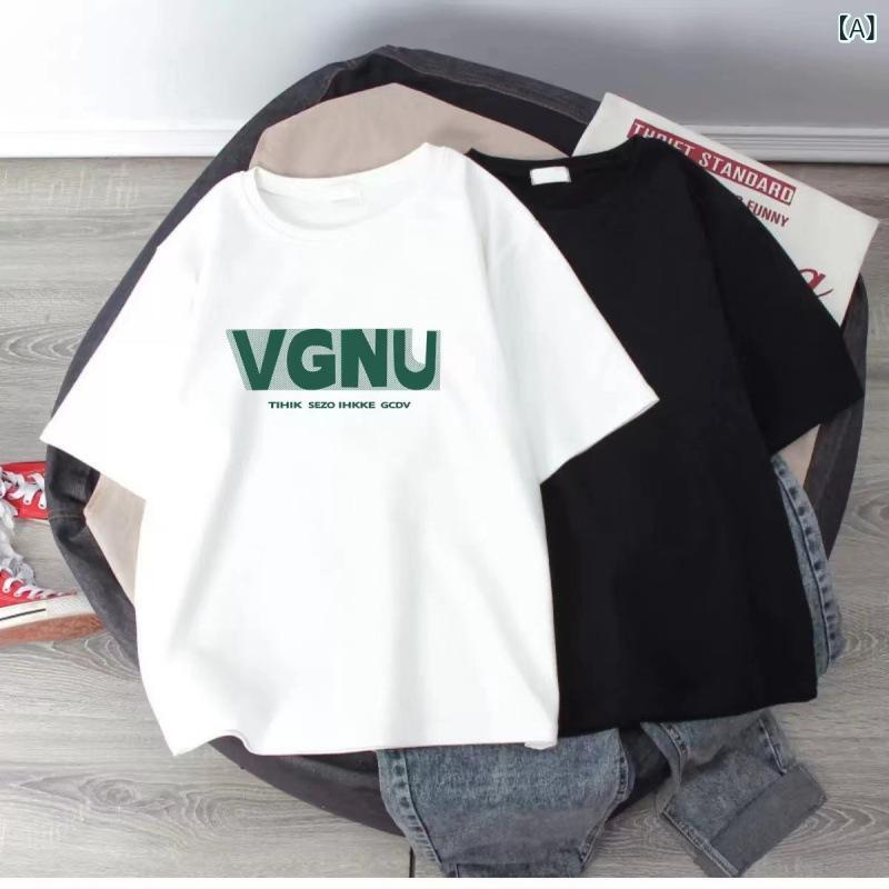 ・カテゴリ: Tシャツ・スタイル: エレガント、通勤・主な素材: 綿95%以上・柄: 文字、数字・加工: プリント・フィット: ゆったり・着丈: 普通丈 (50～65cm)・ネックライン: クルーネック・袖丈: 半袖・袖タイプ: レギュラー...